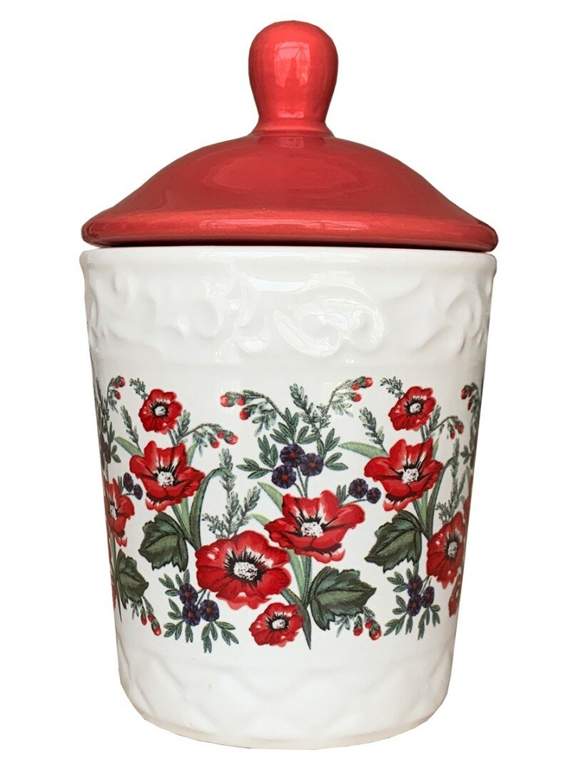 Чай GET&JOY "Маки", черный, китайский, керамическая банка, 50гр.