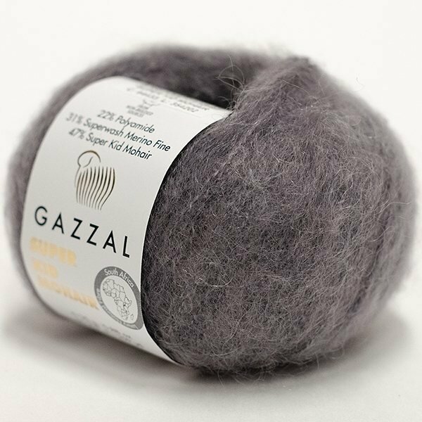 Пряжа Gazzal SUPER KID MOHAIR 64433 моренго (6 мотков)