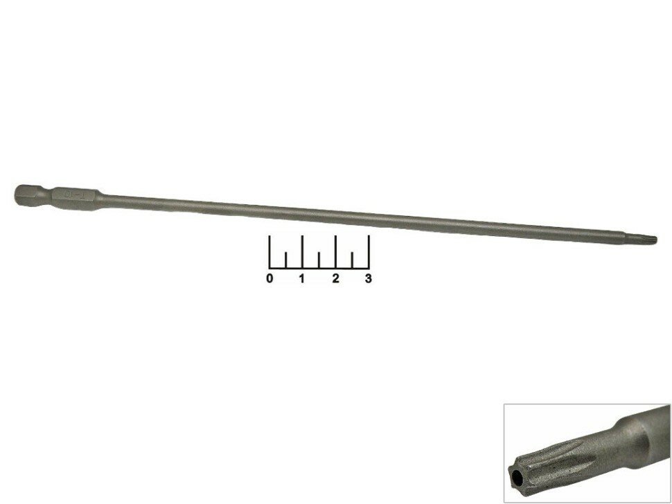 Бита T10 200мм (S2) Torx Skrab