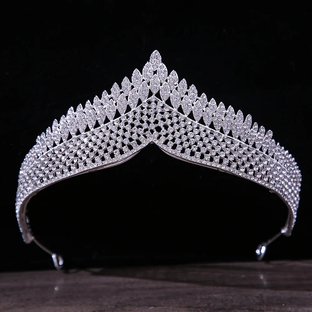 Хрустальная тиара George Black Style T Silver Color