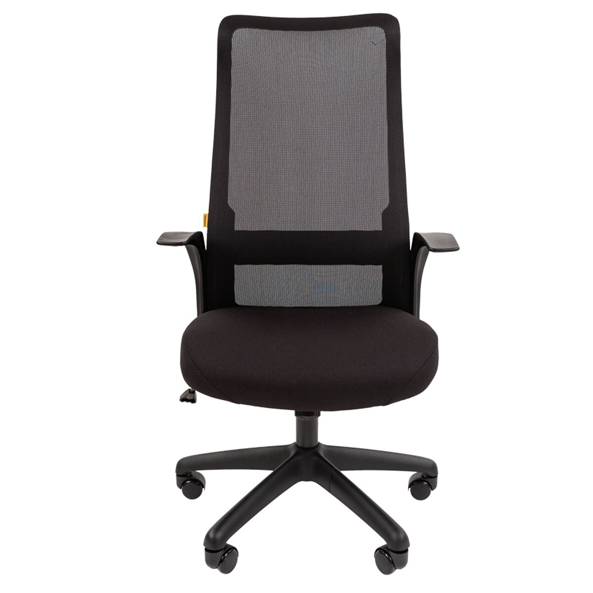 Кресло руководителя Тайпит "Chairman", 573 PL, сетка, ткань черная, механизм качания (7100627)