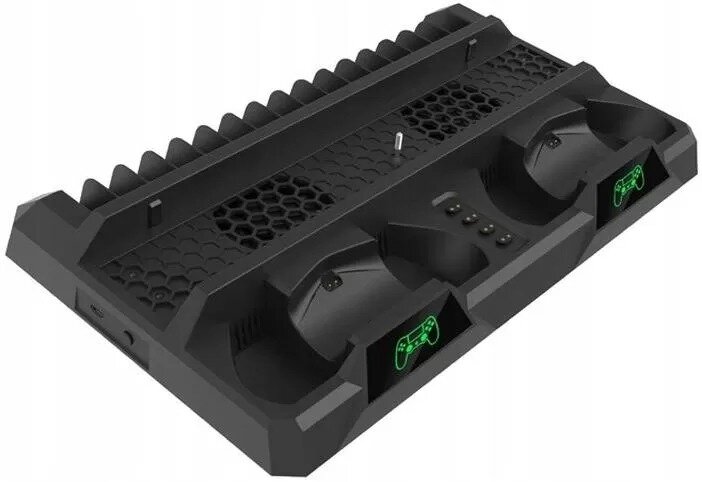 Многофункциональный стенд для PS4/Playstation 4/c функцией охлаждения/док-станция/для зарядки контроллеров, геймпадов