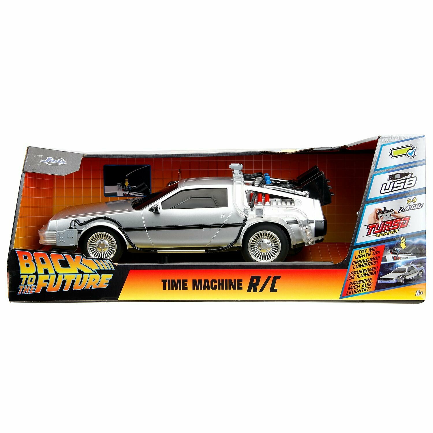 Радиоуправляемая Модель Машинки 1:16 DeLorean DMC-12 Time Machine (Back to the future I )