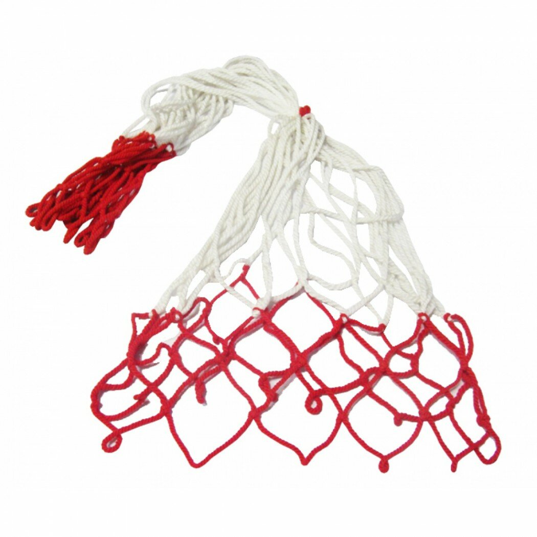 Сетка баскетбольная цвет белый красный (2шт/уп)