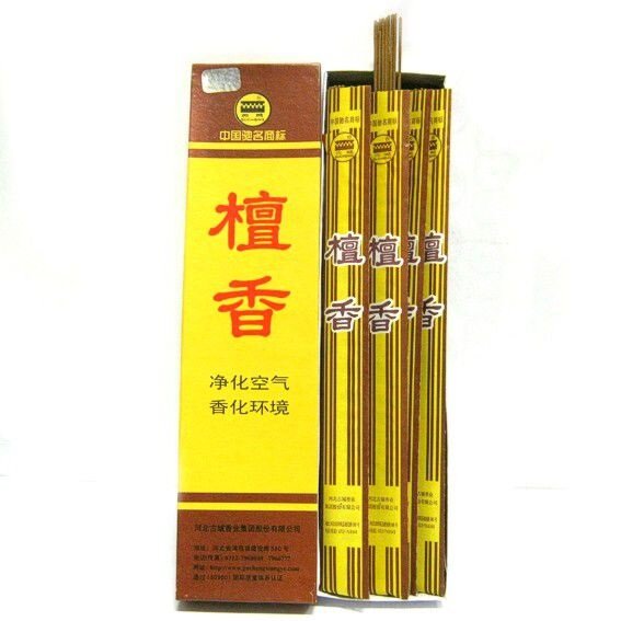Китайские благовония Золотой Сандал (Golden Sandalwood) — 20 палочек / 8 грамм (1 пакетик)