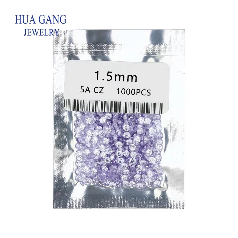 Кубические цирконии Excellent Heart 0,8-3 мм 1000 Фиолетовый, 1.0mm(1000pcs), Сиреневый, Lavender