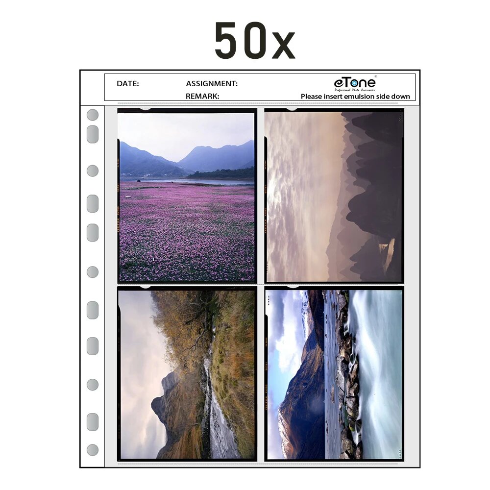 ETone мешки для хранения негативов 4x5, 50 шт