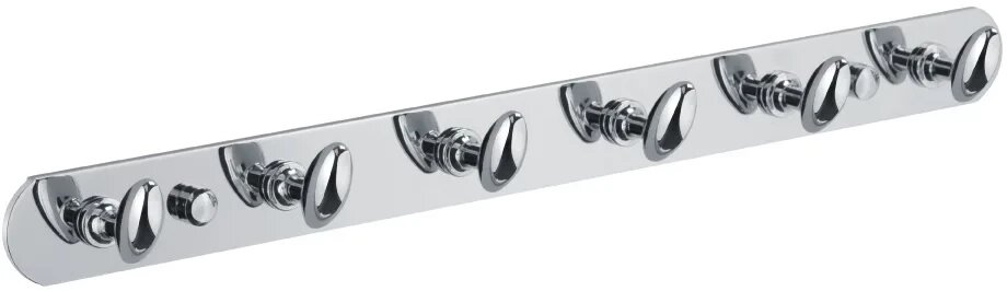 Планка с крючками Fixsen Equipment FX-1416 для ванны, хром