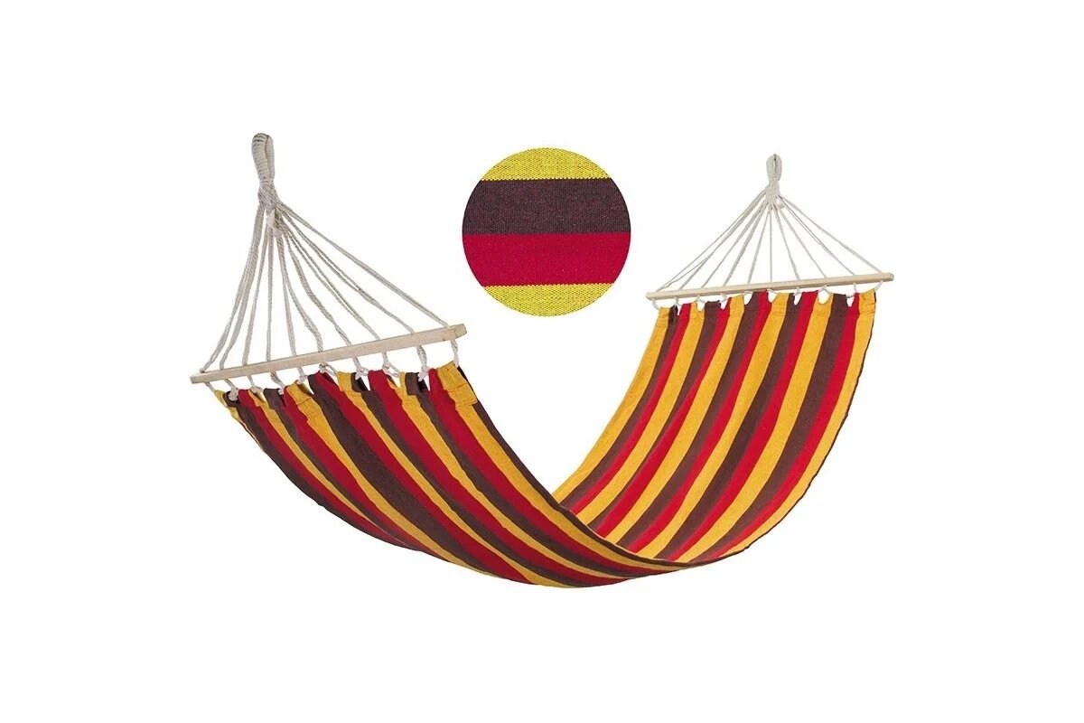 Ecos Гамак полотняный Ham-09 с деревянной планкой р-р 200х80 см 004970