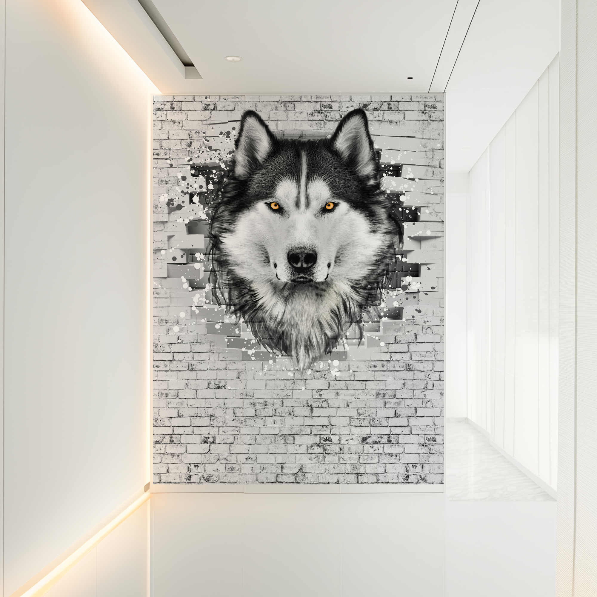 Фотообои 3д на стену "Животные", флизелиновые 200х270 см на кухню, спальню, зал