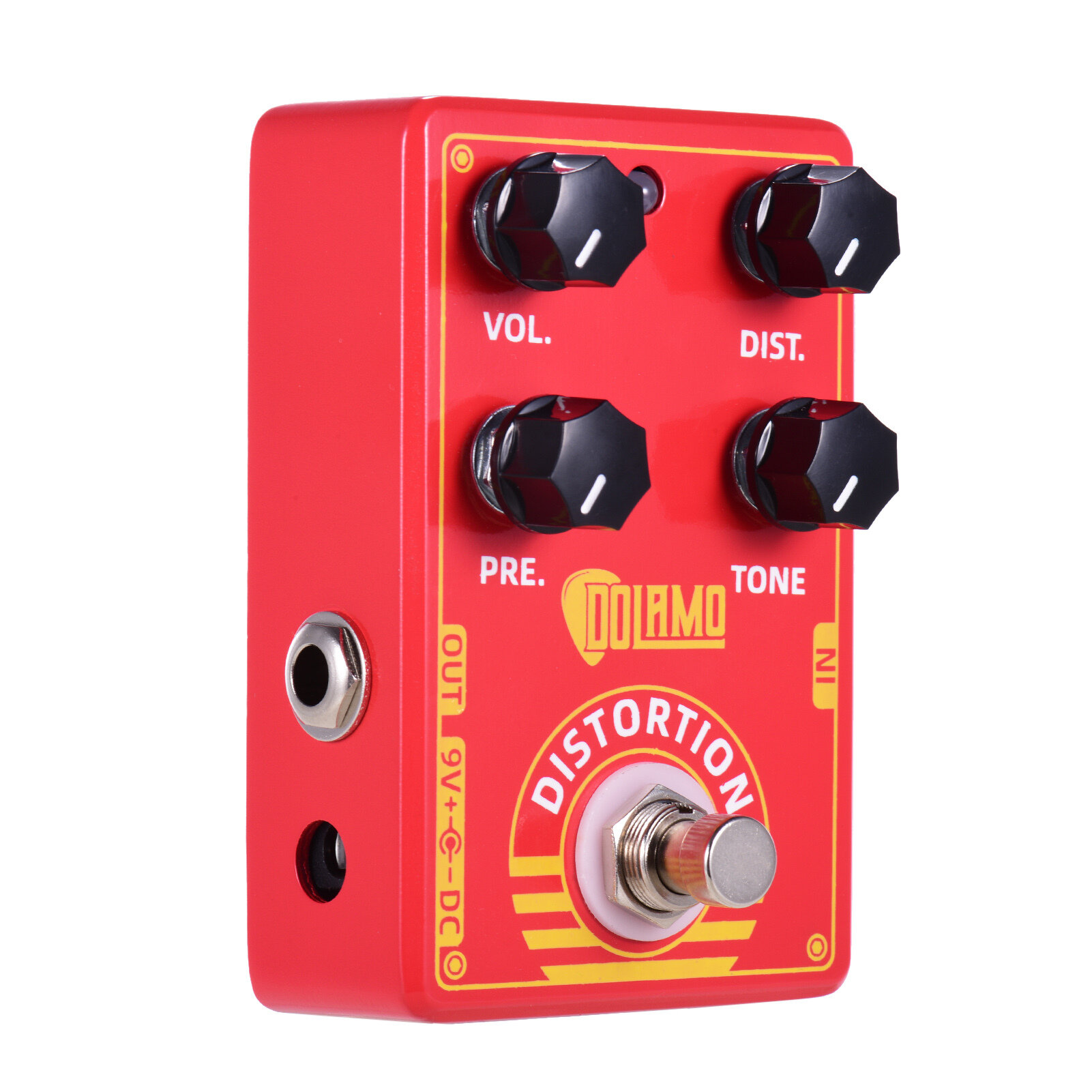 Гитарная педаль эффектов Dolamo D-9 Distortion с регуляторами громкости звука, Top Sport