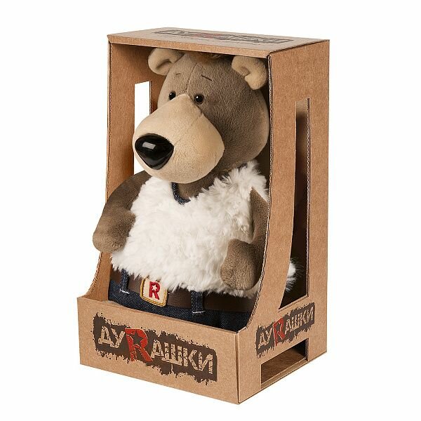 Игрушка мягкая Maxitoys ДуRашки Медведь в Джинсах 26см