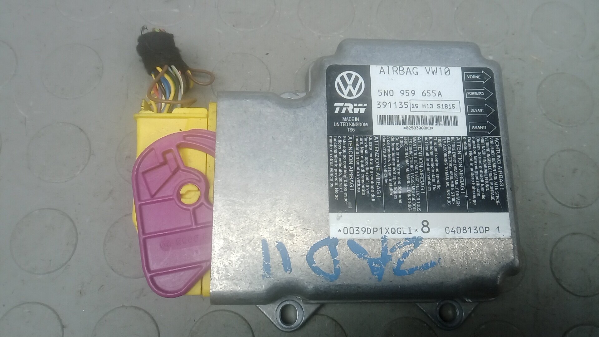 Блок управления airbag VOLKSWAGEN TIGUAN 1, Номер 5N0959655A