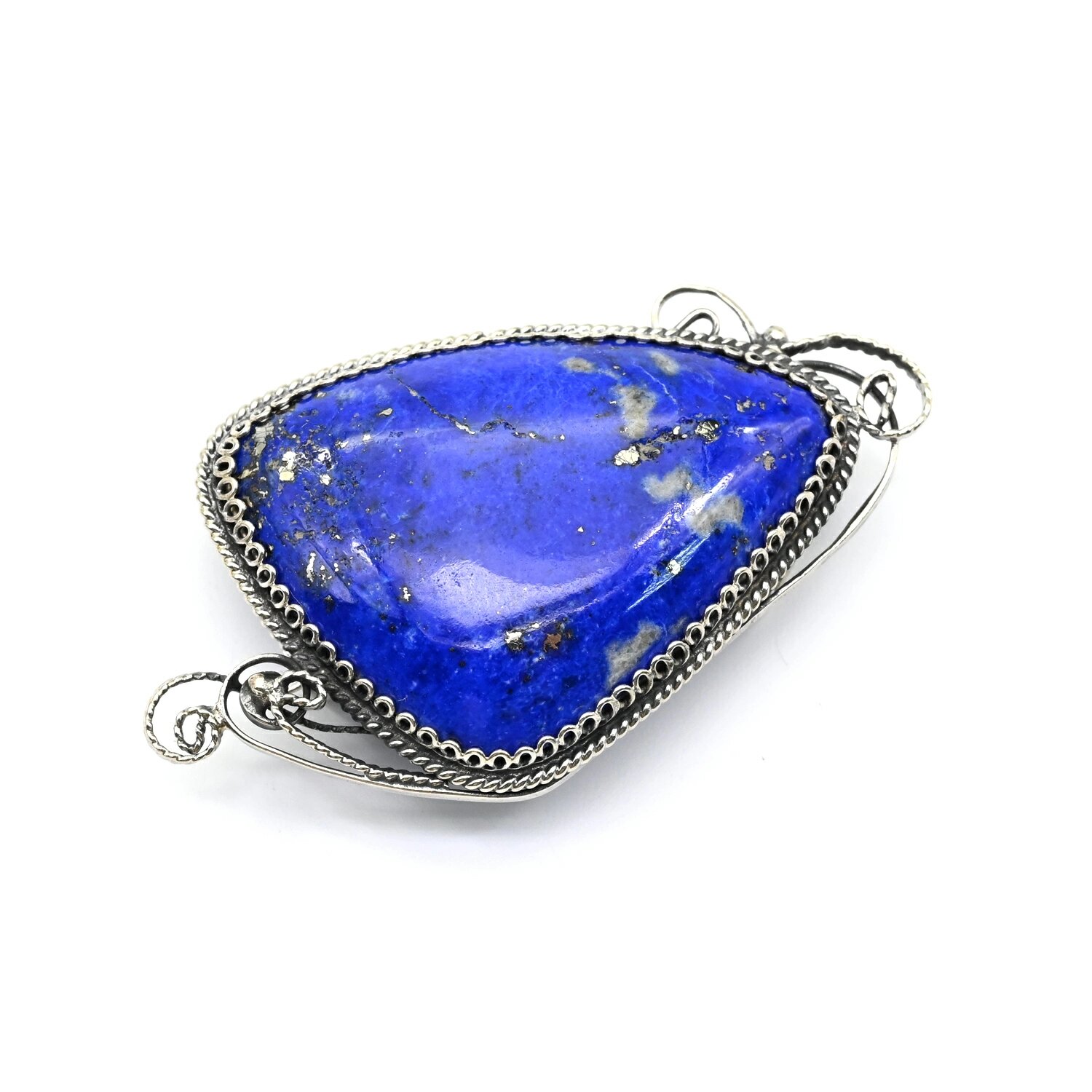 Брошь, лазурит