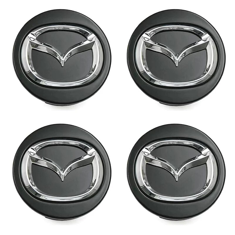 4 шт, 56 мм, колпачок центральной ступицы колеса автомобиля, эмблема, наклейка на колесо, черный