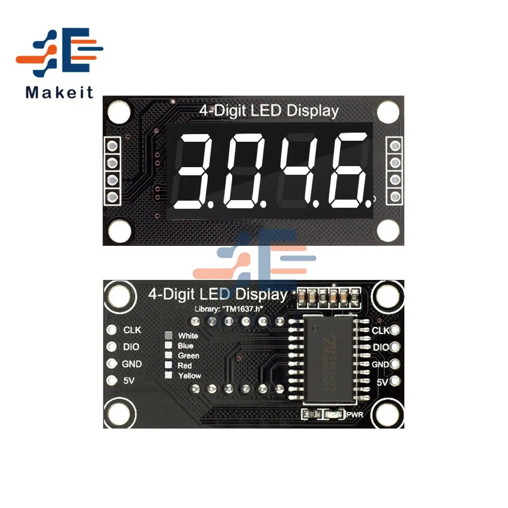 Модуль TM1637 0.36" 4-Digit White