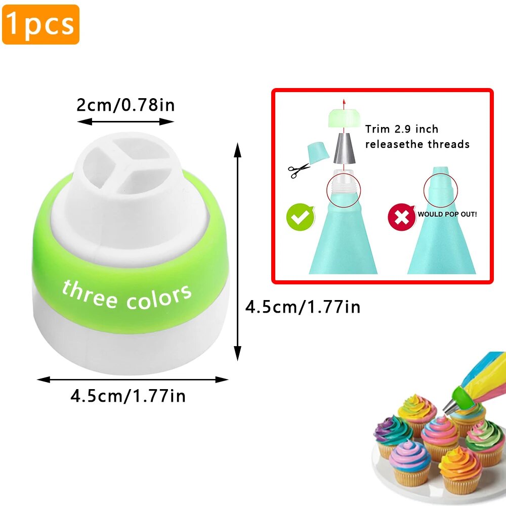 Насадки для глазури "Русский тюльпан", 26 шт, нержавеющая сталь Белый, 22