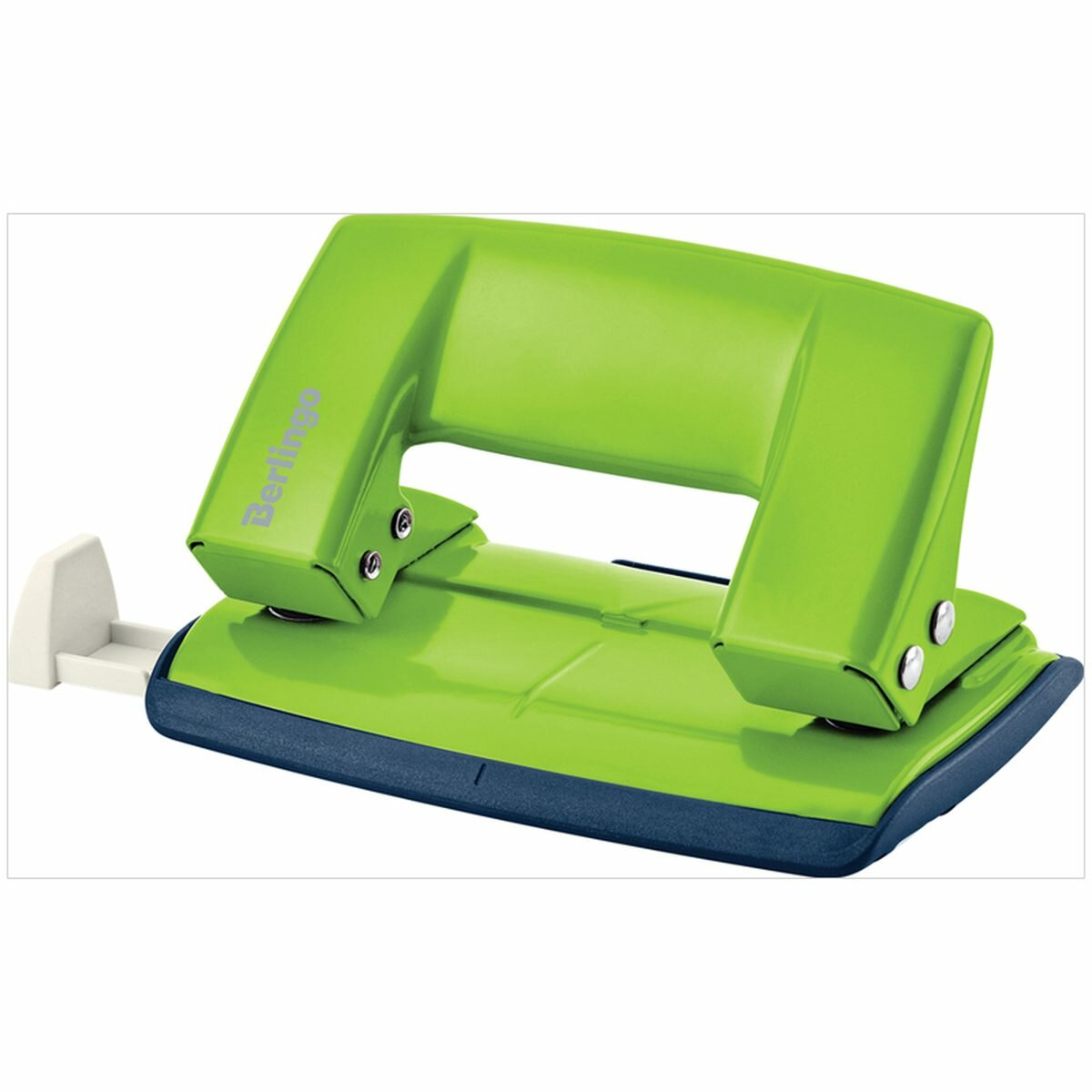 Дырокол Berlingo Power TX, до 10 листов, металл, линейка, зеленый (KPh_10180)