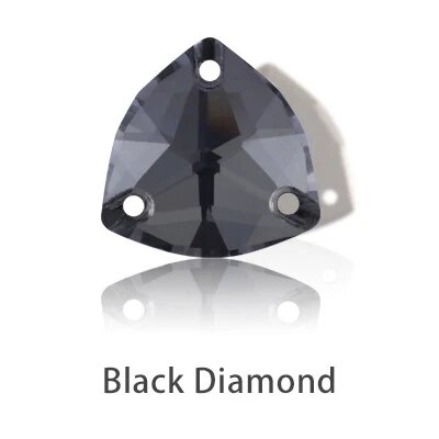 Стразы триллиант 22 мм Black Diamond, черные