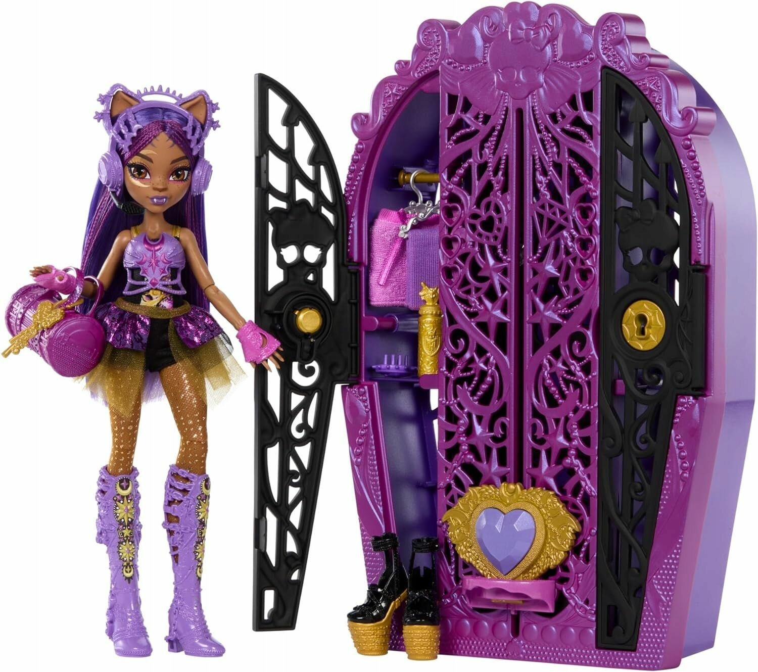 Кукла Mattel Monster High Серия 4 - Кукла Клодин Вульф с нарядами и аксессуарами Загадки Монстров - Монстр Хай HXH85
