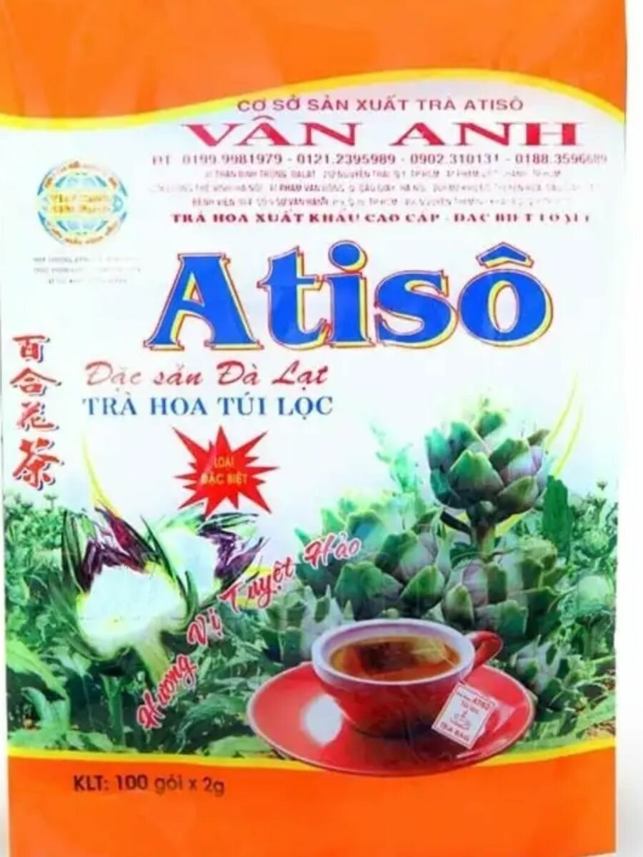 Чай артишоковый 100 пакетов Вьетнам Помощь печени