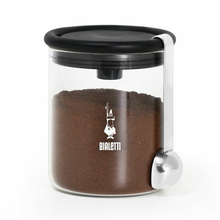 Стеклянная банка для кофе Bialetti Moka (250 мл) DCDESIGN07