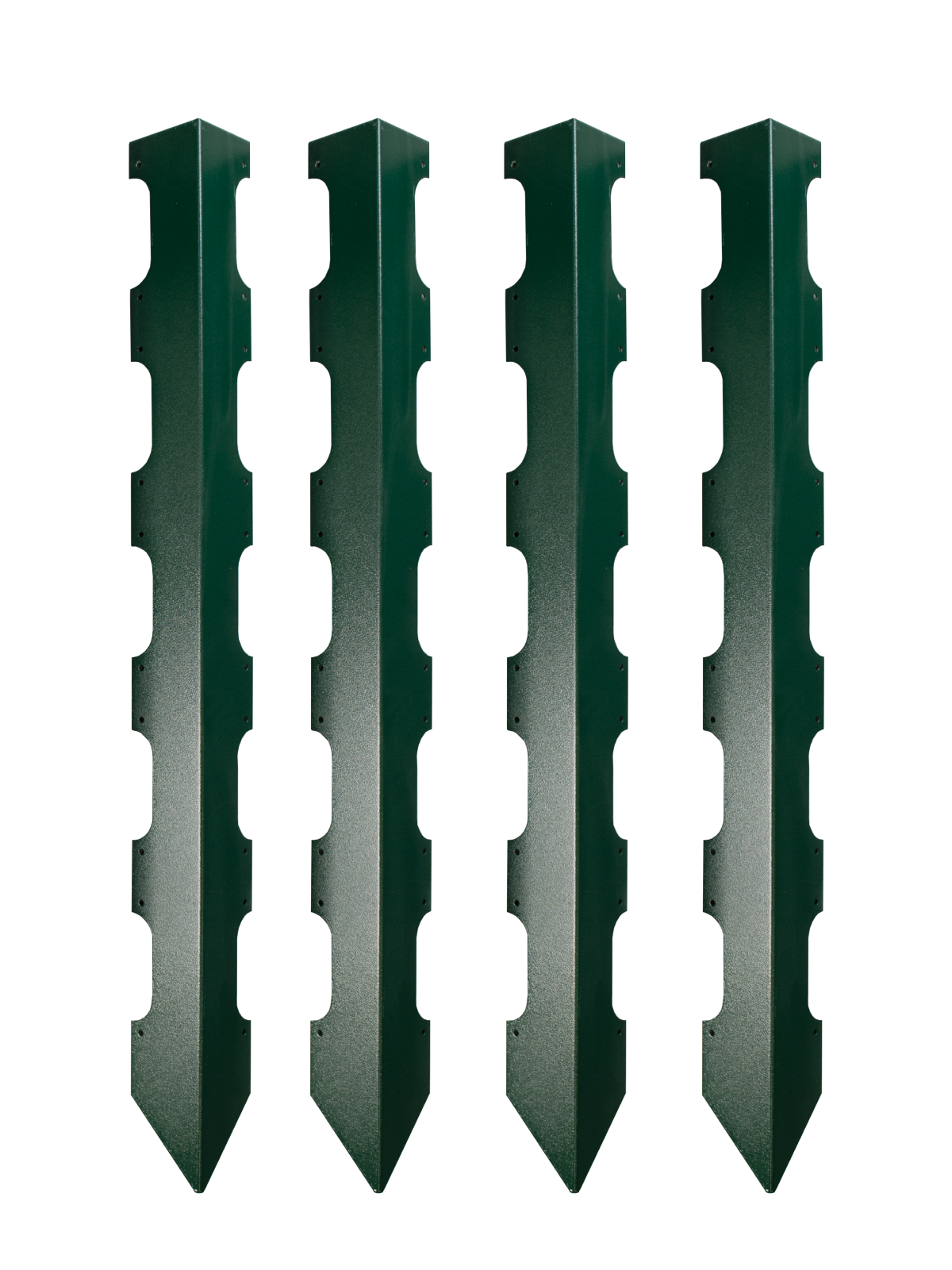 Колышки уголки для деревянных грядок CB75-5Gr, высота 75 см, зеленый