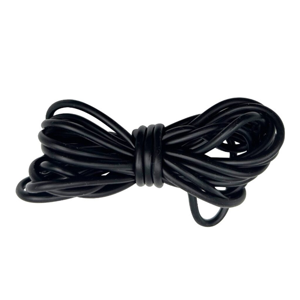 Резина для ловли рыбы 2 м против укусов и запутывания мягкая, черная
