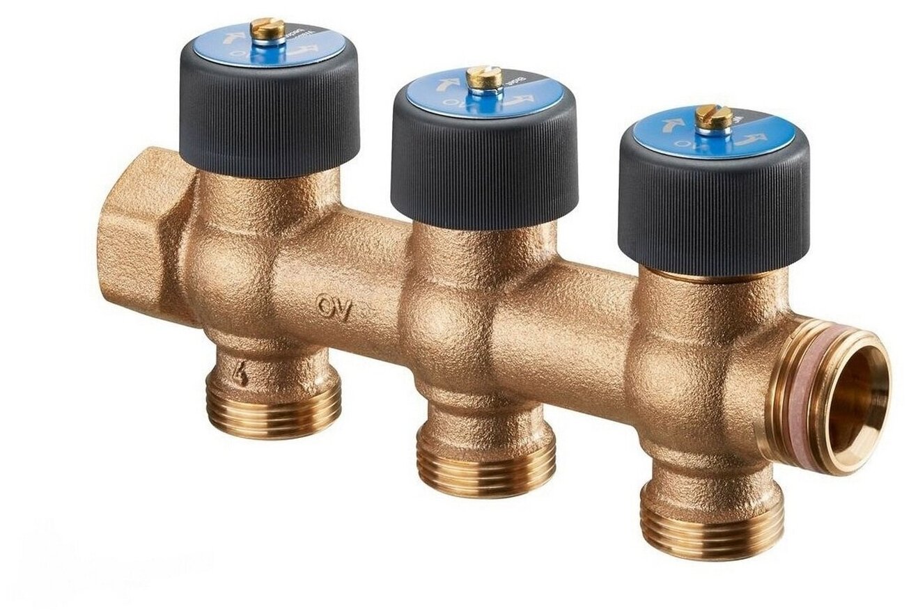 Коллектор Oventrop Multidis R на 3 отвода 3/4" EK для водоснабжения 4200553