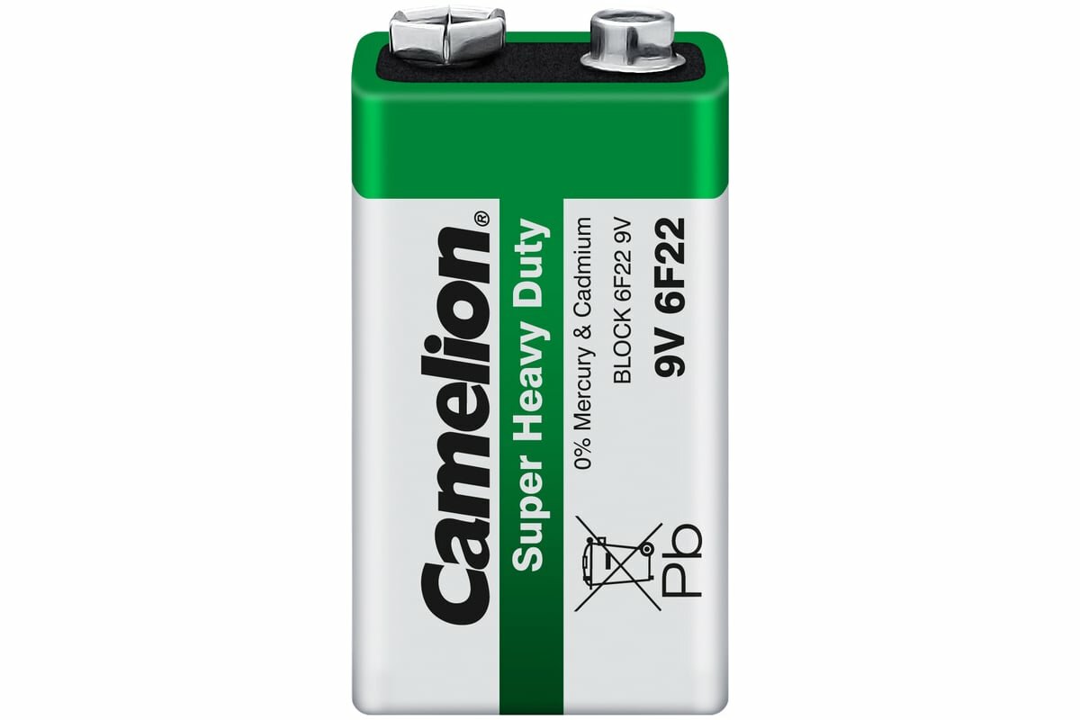 Camelion 1663 9V батарея 6F22 форм-фактор для пультов, датчиков и электронных приборов 1шт