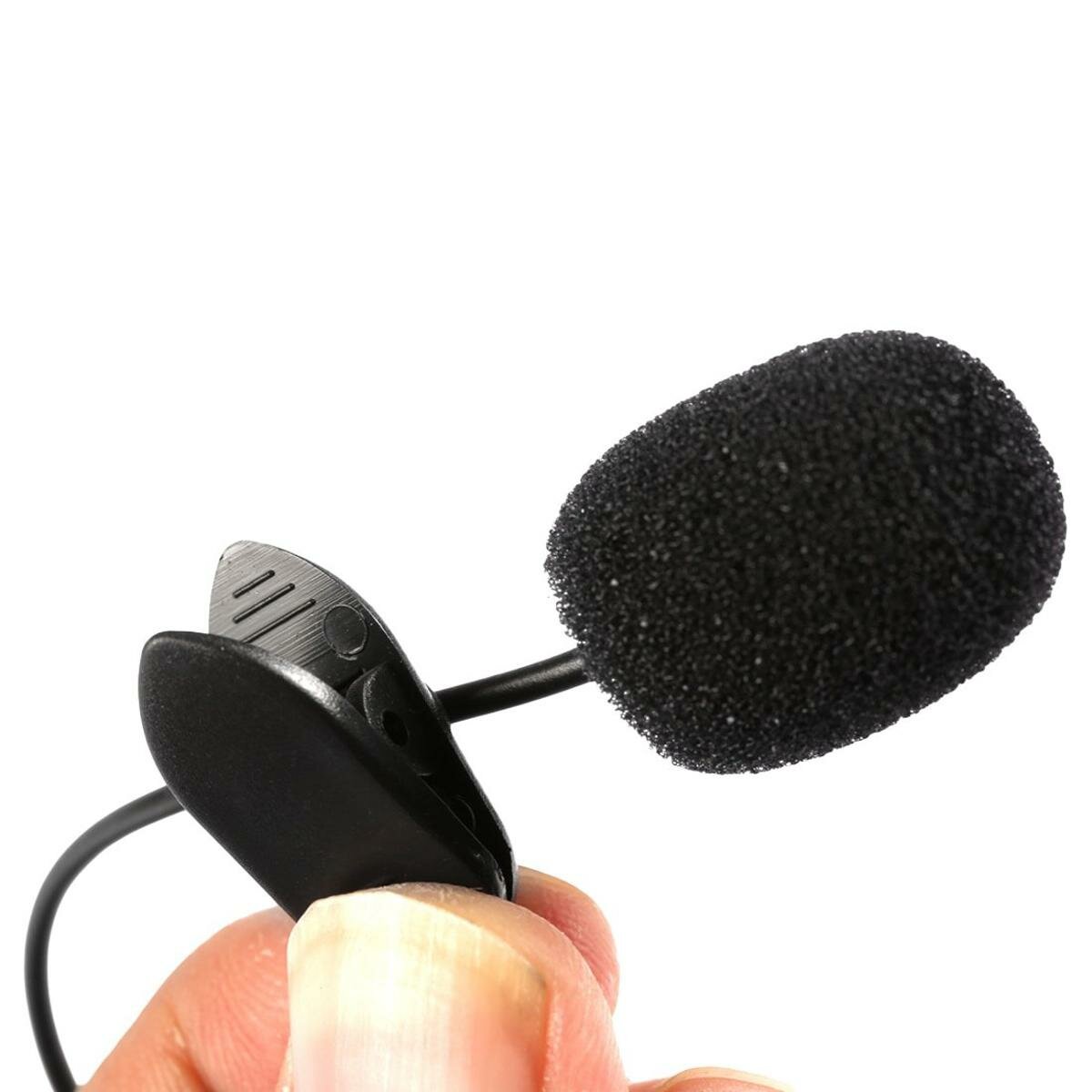 Ortable Mini 3.5mm Tie Lapel Lavalier Clip Microphone For Lections Teaching Lessons Education