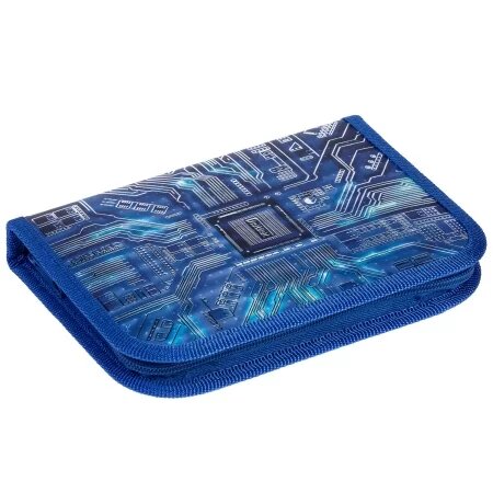 Пенал 190х130мм 1 отделение на молнии с откидной планкой мат. ламин. 3D фольга-Матрица- с табл. умножения