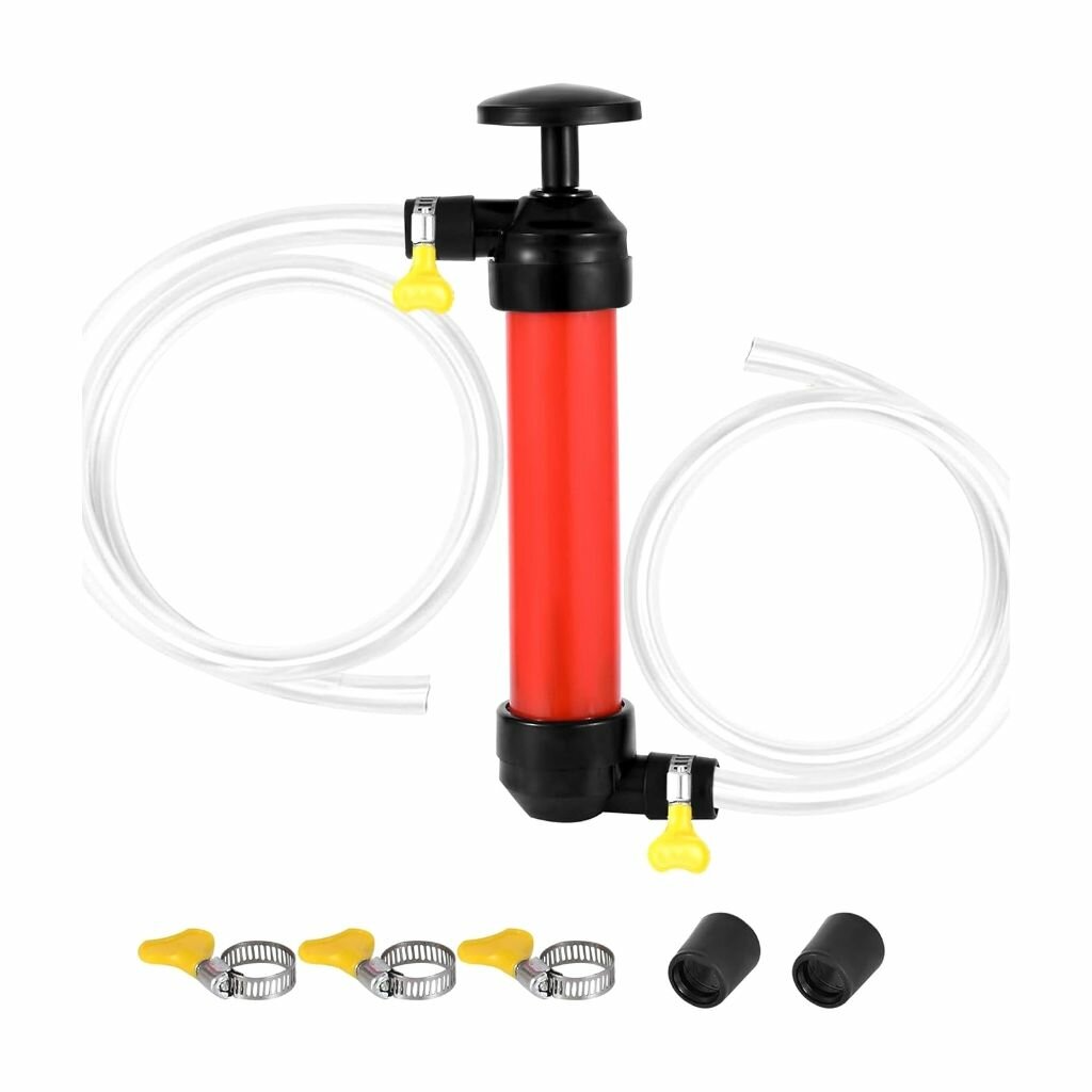 Ручной насос для сифона антифриза со шлангами перекачки жидкости Эффективен утепления прицепов