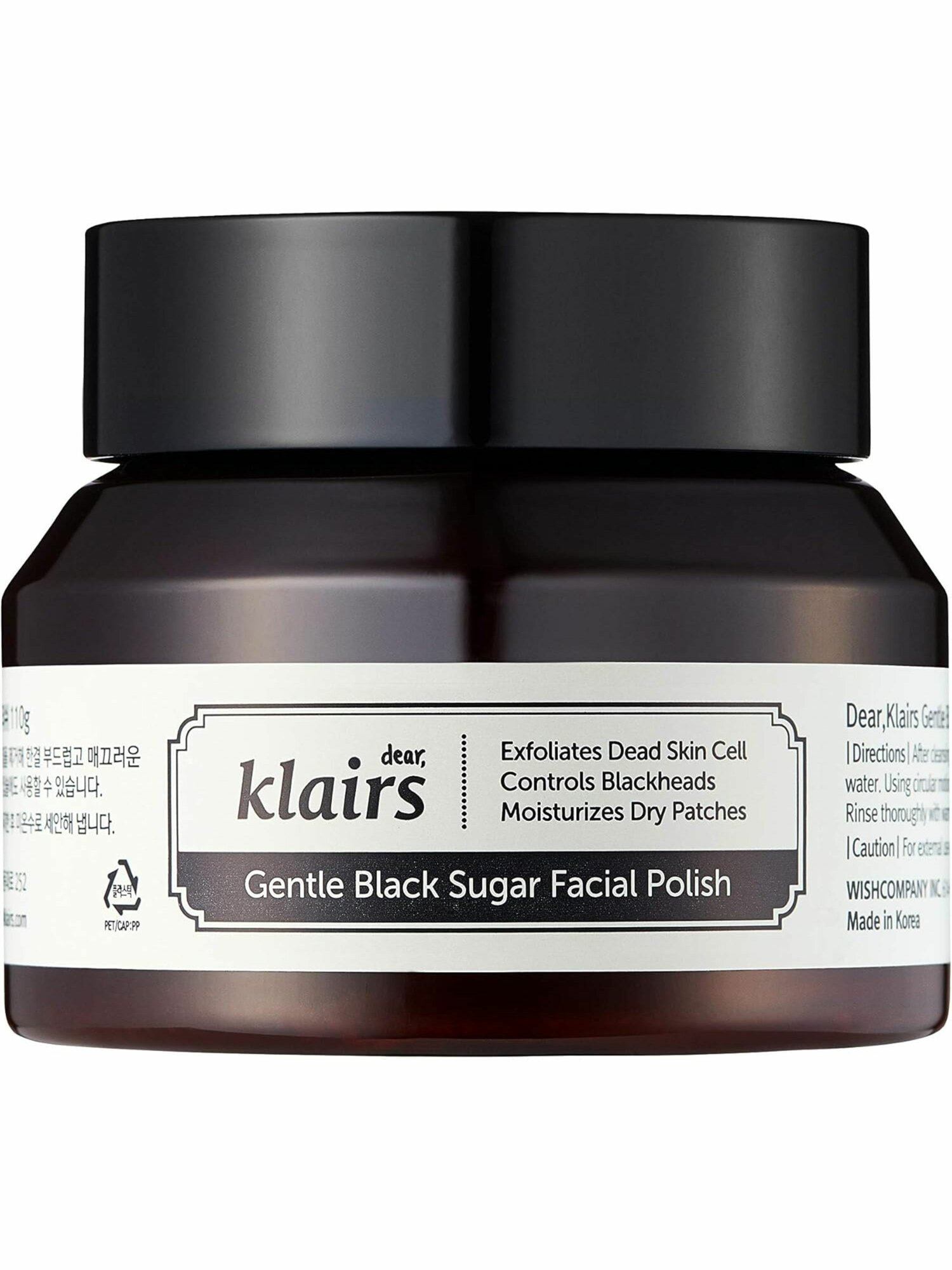 DEAR, KLAIRS Скраб для лица Gentle Black Sugar Facial Polish