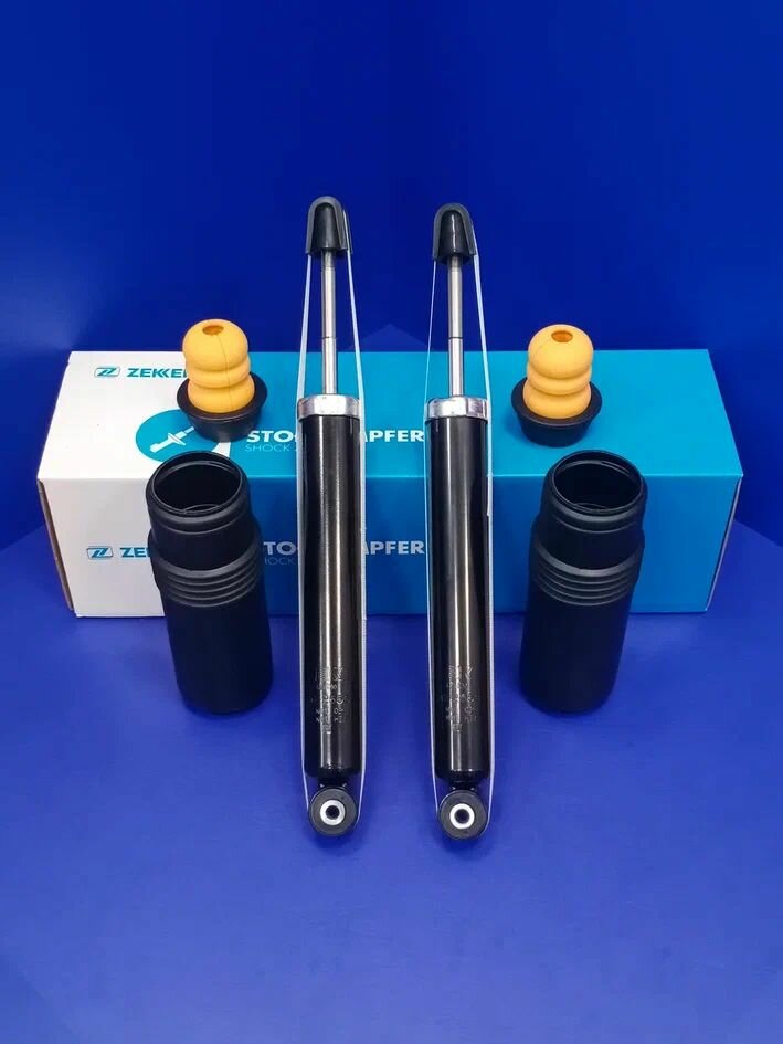 Пара задних амортизаторов с пыльниками и отбойниками Zekkert Германия на Fiat Albea. Стойка, амортизатор Фиат Альбея