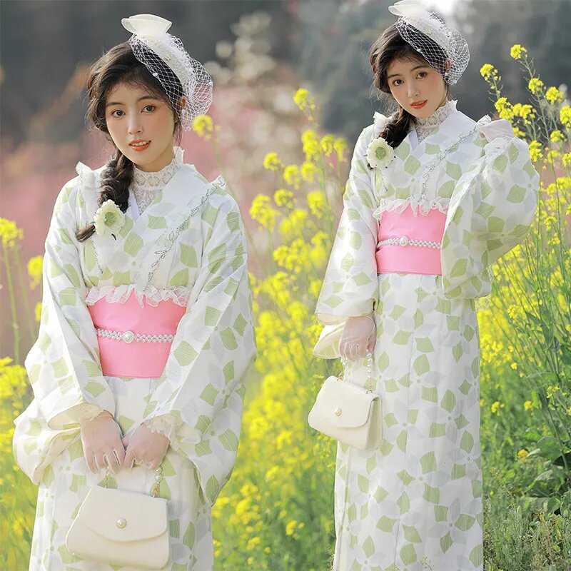 Женское кимоно YI NA SHENG WU из полиэстера 14