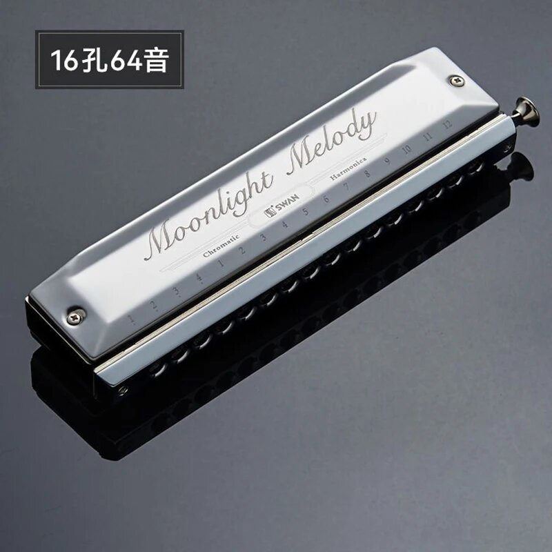 Хроматическая гармоника TLXT C Key 16 отверстий 64 тона 16 Holes 64 Tone