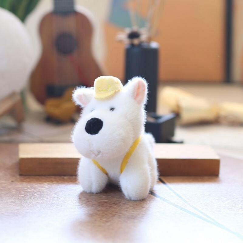 Игрушка для собак западноголландский вельш хаски брелок мягкая плюшевая желтая, для детей любителей животных подарок