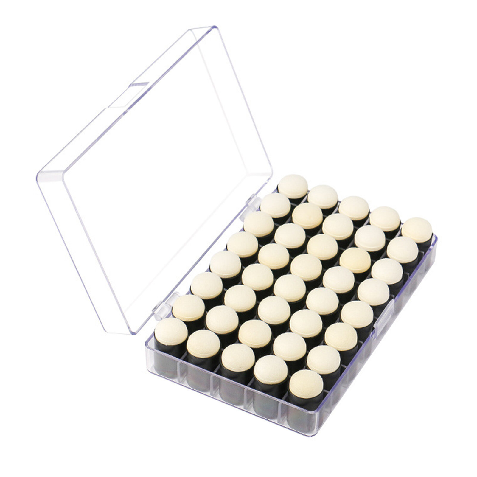 Набор спонжей для рисования 40 шт. с футляром, для творчества, изготовления открыток.