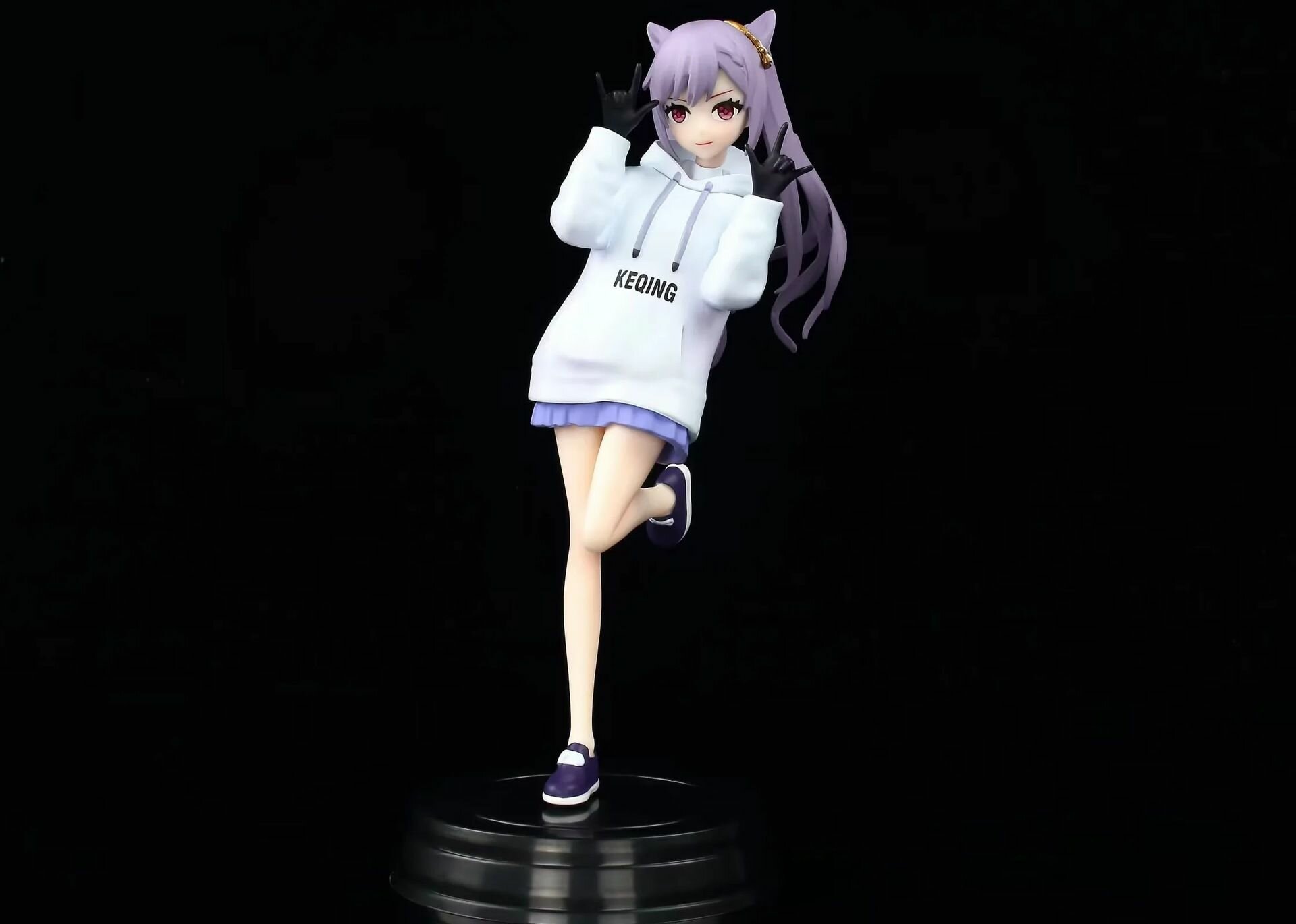Коллекционная фигурка аниме Геншин импакт Genshen impact Keqing в толстовке 18.5cm, подарок для девочки и мальчика GISB221017 02 Лева