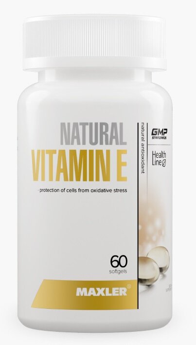 Vitamin E 150 мг (225 МЕ) 60 капсул (Maxler)_