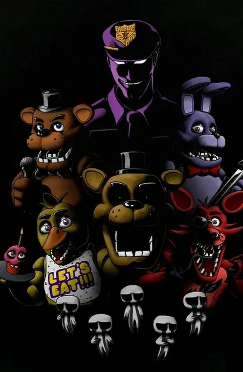 Плакат, постер Five Nights at Freddys, 2023. Пять ночей с Фредди на бумаге, размер 21х30см