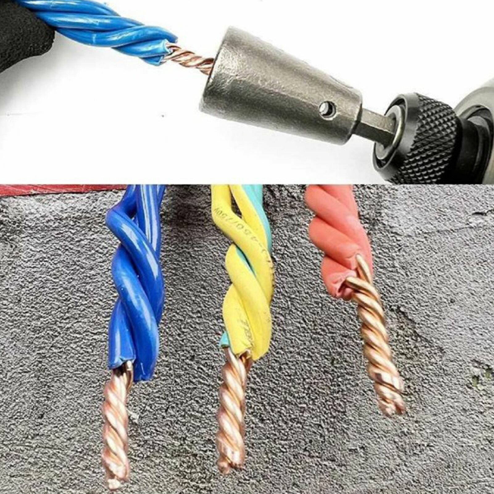 3 шт. кабельный твистер, углеродистая сталь, для мягких и жестких кабелей