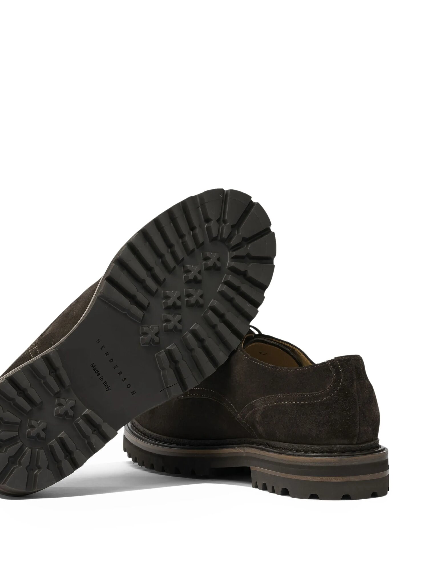 Лоферы HENDERSON BARACCO Suede loafers, размер 43, brown — фото 1