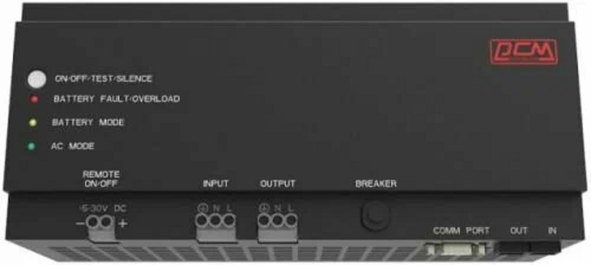 ИБП Источник бесперебойного питания Powercom DRU-500 500VA/300W, DIN Rail, 230V, RS-232