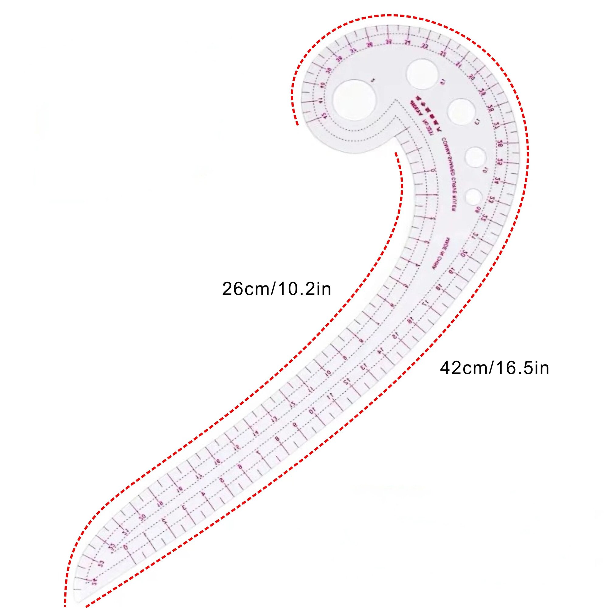 Мягкая французская кривая линейка RLJLIVES A