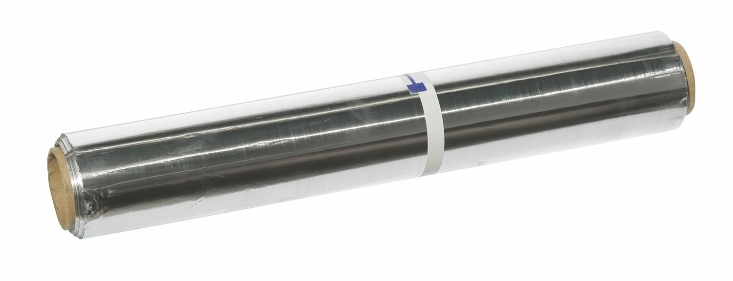 Фольга пищевая 29см (ширина)х70м (длина) толщина 9км/ для выпечки, упаковки, запекания