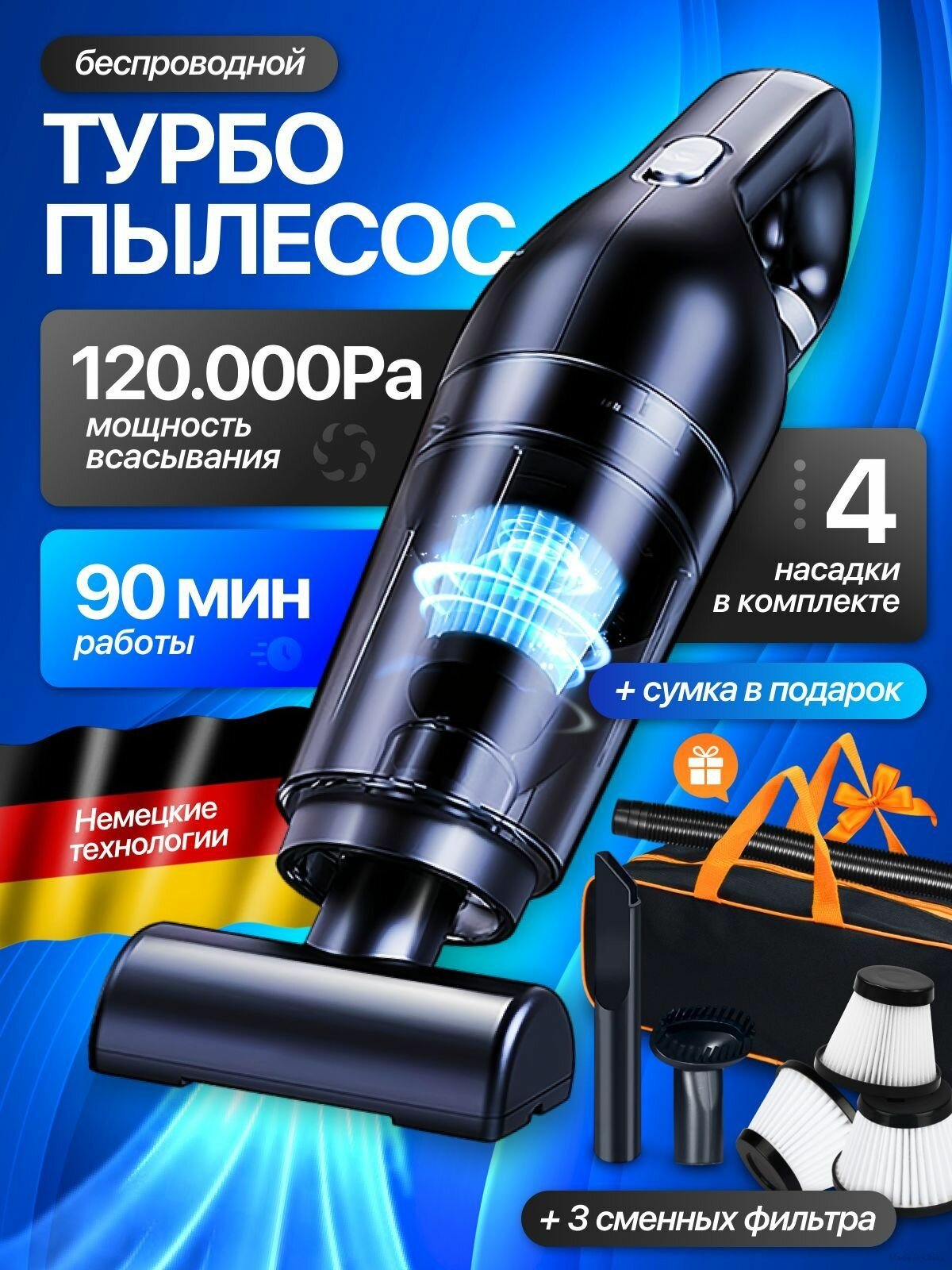 Пылесос автомобильный