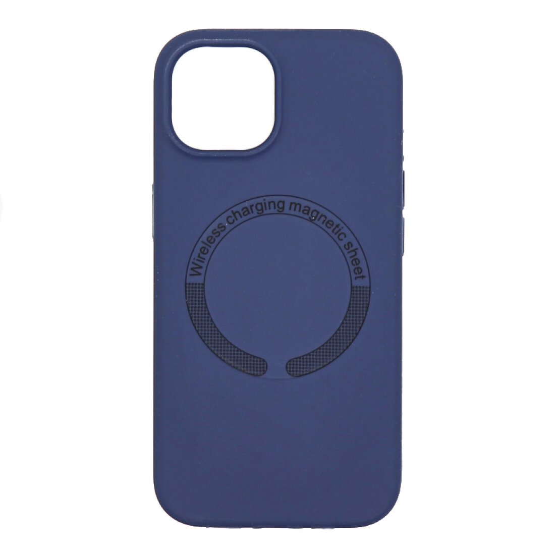 Чехол-накладка для iPhone 15, Silicon Case, магнитный (MagSafe), без лого, X-CASE, темно-синий