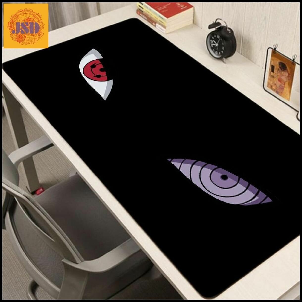 Naruto Коврик для мыши Обычный коврик для мыши, XL, черный